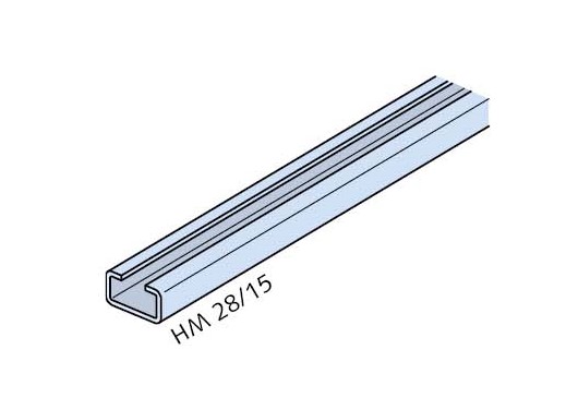 Halfen Montageschiene Edelstahl A2 HM 28/15-A2-6070mm | 5015390004